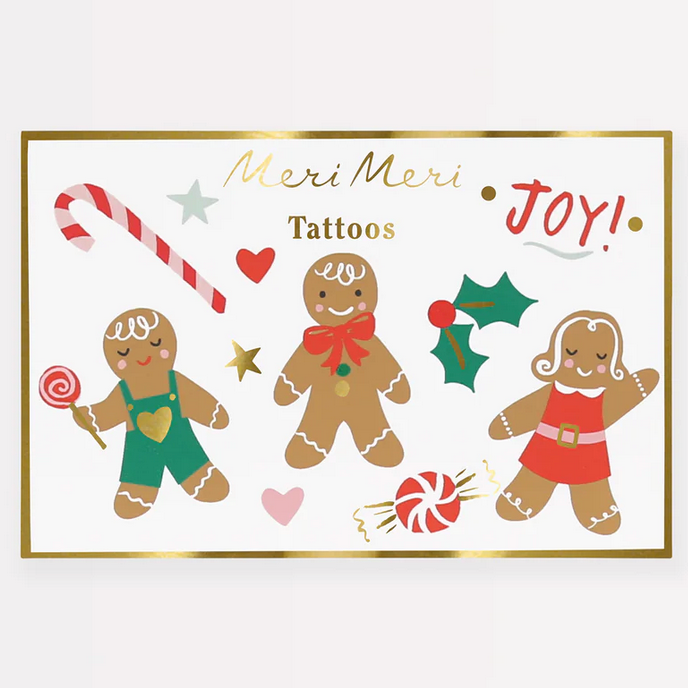 Gingerbread Temporary Tattoos | delilah studios